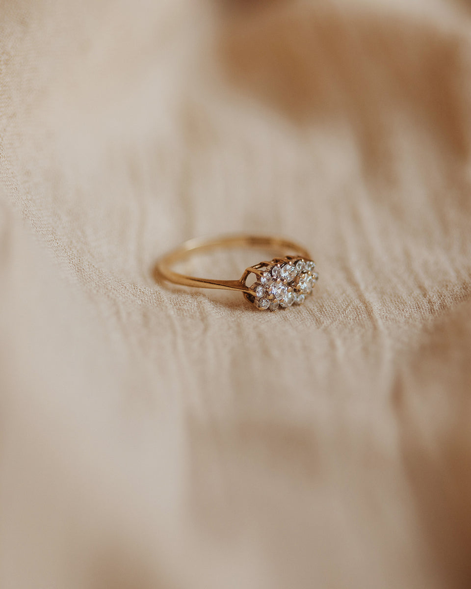 Matilda 1986 9ct Gold Vintage CZ Ring | Rock n Rose