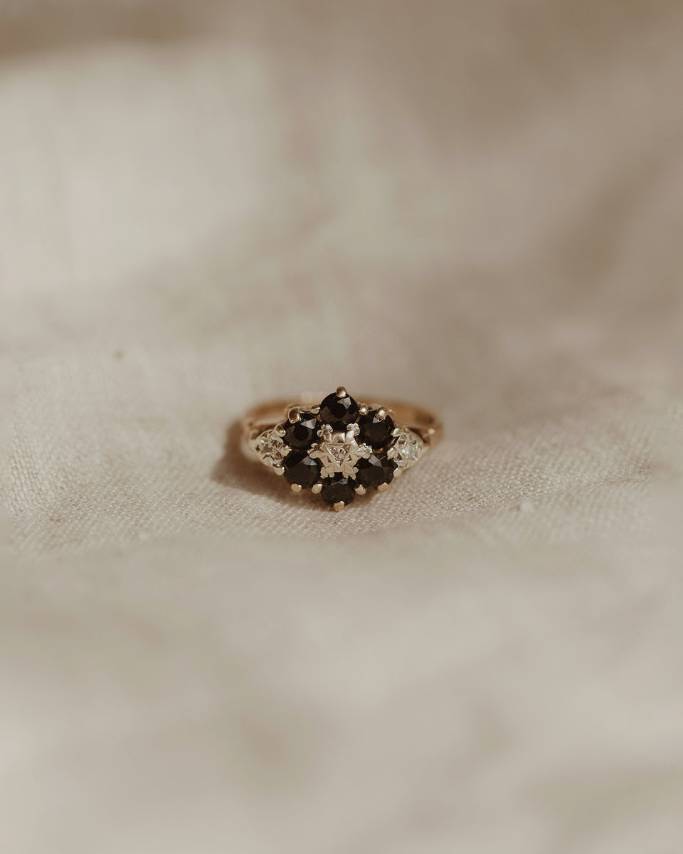Norma 9ct Gold Sapphire & Diamond Ring | Rock n Rose